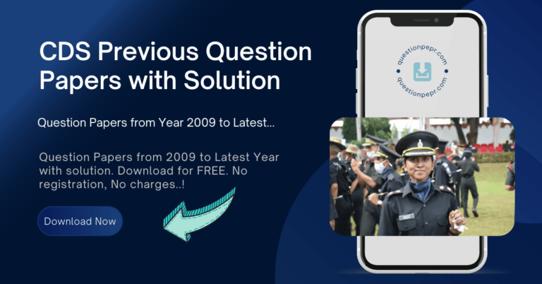 Download CDS Previous Year Question Papers With Answer Key (From 2009 ...