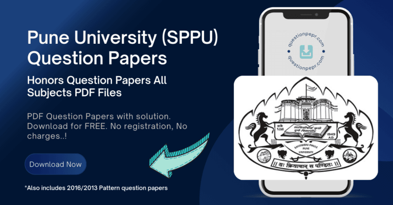 Honors Pune University Question Papers (SPPU) PDF Download – Past ...