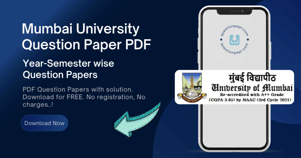 Latest 2026: Mumbai University Previous Question Paper Solved PDF
